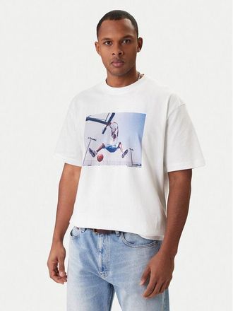 Guess T-Shirt M5BI3I K8FQ4 Wei&szlig; Regular Fit