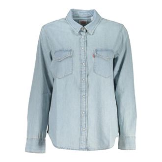 Levi's Langarmhemd Frau Blau - - Blouses & Shirts - Damen - Blau - XL
