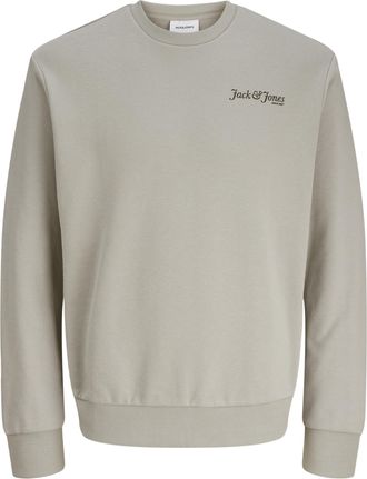 Jack & Jones Jjyuki Back Sweat Crew Neck Pls - Plus Size