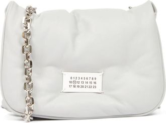 Maison Margiela sac porté épaule Glam Slam médium - Blanc
