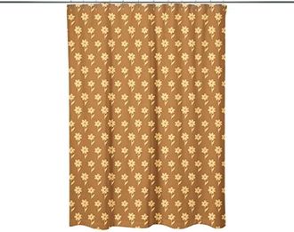 Bonamaison Le Jardin du Lin Digital Gedruckter Duschvorhang, Badewannenvorhang, Duschvorhangringe Enthalten, Größe: 140x200 cm - Entworfen und Hergestellt in der