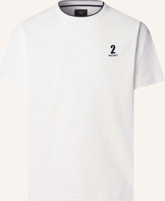 Hackett T-Shirt Heritage Nbr Tee weiss