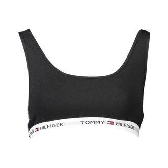 Tommy Hilfiger Femme, Sport, Noir, Taille: 36 FR Cotton Bralette Col Rond Sans Manches