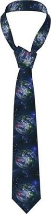 Generic Cravate Pour Hommes Terre Plan&egrave;te &Eacute;toiles Espace R&eacute;glable Cravates &Eacute;troit Cravate Pour Travail F&ecirc;te C&eacute;l&eacute;brations