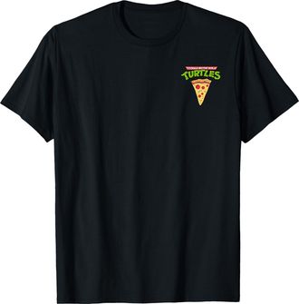 Teenage Mutant Ninja Turtles Pizza Retro Classic Pocket Logo T-Shirt
