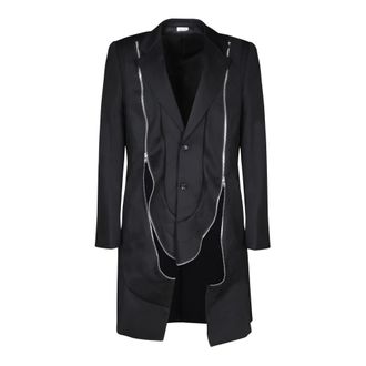 Comme Des Gar&ccedil;ons Wollmantel mit Einreihiger Knopfleiste - - Coats - Herren - Schwarzk - M