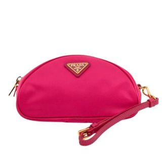 Prada Pochette en nylon Pre-owned - Femme - Pre-owned - Rose - Taille: ONE Size