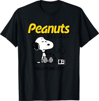 Peanuts Peanuts Record Snoopy Kopfh&ouml;rer T-Shirt