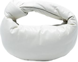 Bottega Veneta Hobo Bags - Mini Nappa Puffy Jodie - Gr. unisize - in Wei&szlig; - f&uuml;r Damen