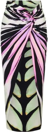 Roberto Cavalli Femme, Jupes, Multicolore, Taille: 36 FR Ray Of Paradise Print Sarong