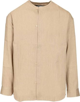 Jacquemus Homme, Chemises, Beige, Taille: S Pastro Shirt
