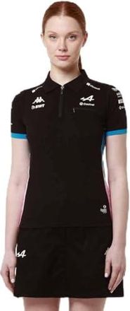 Kappa Polo Adraw BWT Alpine F1 Team 2024 pour Femme - Noir - Taille XL