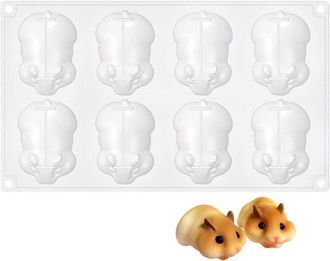 Generic Bemvp 3D-Hamster-silikon-kuchenform, Silikon-Fondant-Formen, Schokoladenformen, Seifenformen, Handgefertigte Werkzeuge Zum Backen, Küchenzubehör