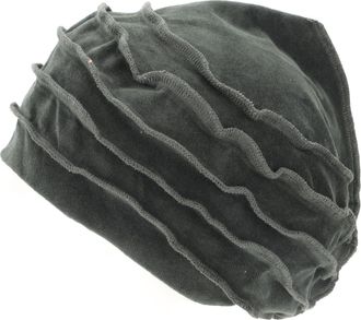 Guru Shop Boho Samt Kappe, Samtm&uuml;tze Ballon M&uuml;tze - Dunkles Olivgr&uuml;n, Herren/Damen, Baumwolle