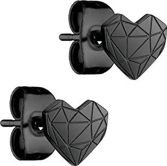 Liebeskind LJ-0849-E-05 Clous Doreilles, Noir (Placage Ionique)