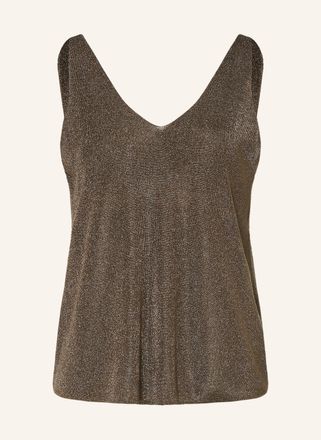 BA&SH Ba&Sh Stricktop Zuani Mit Glitzergarn gruen