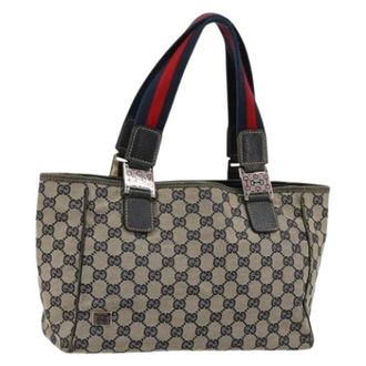 Gucci Pre-owned Vintage GG Canvas Hand Bag - - Pre-owned - Damen - Blau - ONE SIZE