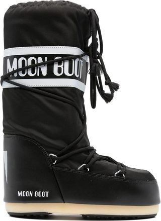 Moon Boot Icon Black Nylon Boots