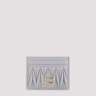 Miu Miu Porte-cartes en cuir dagneau Miu Miu
