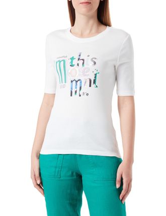 s.Oliver Womens T-Shirts, Kurzarm, White, 46