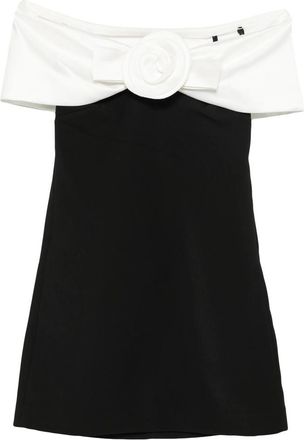 Self Portrait Floral-appliqu&eacute; Mini Dress