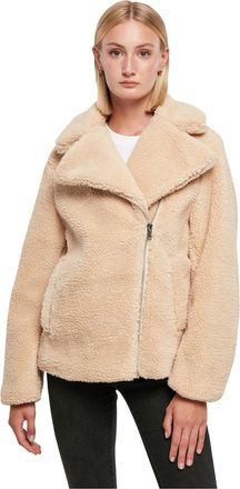 Urban Classics Damen Jacke Ladies Sherpa Biker Jacket unionbeige 3XL