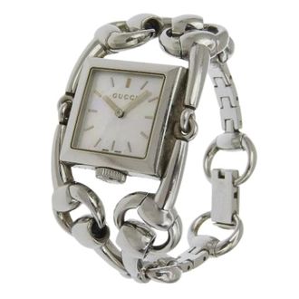 Gucci Montre en acier inoxydable doccasion - Femme - Pre-owned - Blanc - Taille: ONE Size
