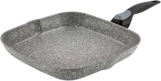 Barazzoni Linie Induction Easy Plus, Grill 28 x 28 cm, abnehmbarer Griff, hergestellt in Italien