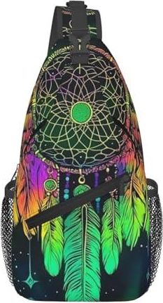 Generic Eagle Fanatic Dream Catcher Sac &agrave; bandouli&egrave;re Sac &agrave; bandouli&egrave;re Sac &agrave; dos de voyage Sac &agrave; dos &agrave; bandouli&egrave;re pour homme Sac &agrave; dos de randonn&eacute;e