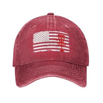Generic Disc Golf avec Le Drapeau Am&eacute;ricain Unisexe Trucker Caps Respirant Chapeau De Cowboy Athl&eacute;tique Hip-Hop Cap pour Voyage Randonn&eacute;e Toutes Les Saisons