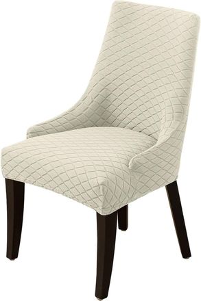 Generic Polsterschutz F&uuml;r Esszimmerst&uuml;hle, Elastische Anti-Rutsch Sesselbezug Abnehmbar Und Waschbar, Schoner F&uuml;r Wingback Armlehnen St&uuml;hle Im Wohnzimmer, B&uuml;r