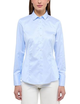 Eterna Female Cover Shirt Bluse unifarben Fitted 36_D_1/1, 1/1, hellblau