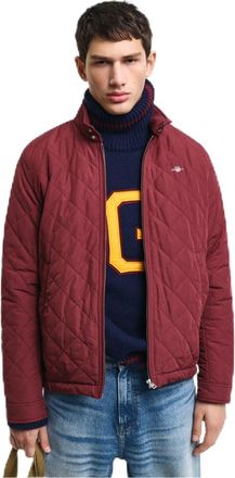 GANT Herren Quilted Windcheater Jacke, Wine RED, Large