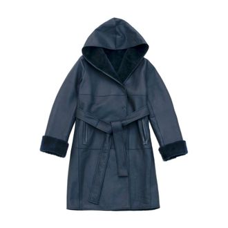 Just things we like Nara Lammfell-Shearling-Jacke - - Jackets - Damen - Blau - M
