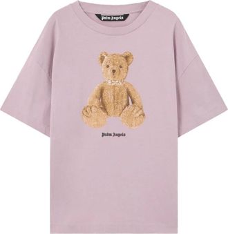 Palm Angels Pmaa109S26Jer00A3660 T-Shirt - - Tops - Herren - Lila - M