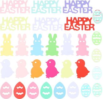 Lurrose Ostern Konfetti 3 St&uuml;ck Party Tischkonfetti Bunt mit Hasen K&uuml;ken Eiern Dekoratives Festival Tischornament f&uuml;r Osterdeko und Basteln