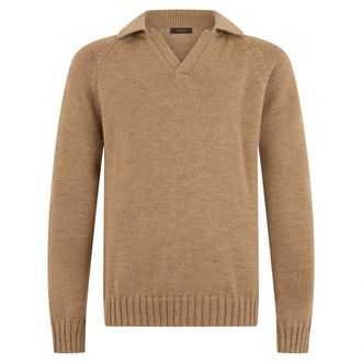 Slowear Pullover mit Polokragen - - Knitwear - Herren - Beige - M