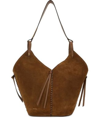 Isabel Marant Tampa suede tote bag - Braun