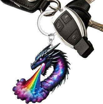 Generico Dragon Charm Key Chain - Creative Fantasy Keychain, Figure Nouveaut&eacute; | Cadeau De Souvenir Cr&eacute;ature Mythique De Collection, Accessoire De Suspension De