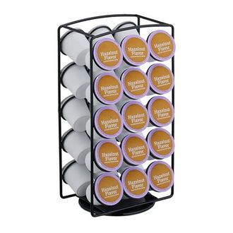 Relaxdays Porte-Capsules Compatible avec Les Capsules Keurig K-Cup, H x L x P : 30,5 x 16 x 12,5 cm, Noir