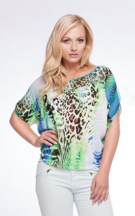 Passioni T-Shirt mit floralem Leopardenmuster
