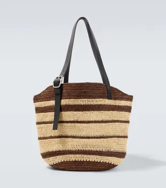 Loewe Sac seau Paulas Ibiza Loop en raphia