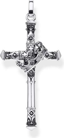 Thomas Sabo Thomas Sabo Anhänger Kreuz & Krone, PE886-643-11, 4.8, Schwarz