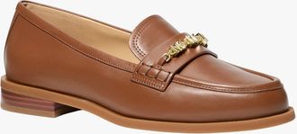 Michael Kors Mocassins &agrave; mors logot&eacute; en cuir de vache