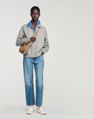 Sandro 2-in-1-Cardigan mit Rei&szlig;verschluss