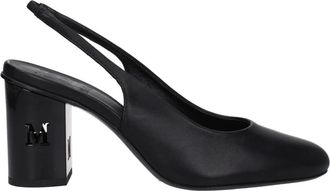 Max Mara Schwarze Leder-High-Heel-Pumps - - Shoes - Damen - Schwarzk - 39 EU