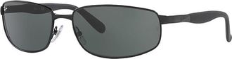 Ray-Ban Rb3254 Sonnenbrillen Schwarz Fassung Gr&uuml;n Glas 61-16