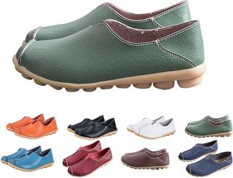 Generic Chaussures plates &eacute;l&eacute;gantes pour femme - Mocassins d&eacute;contract&eacute;s &agrave; bout rond - Respirantes - Chaussures de marche souples - Antid&eacute;rapantes - Chaussures