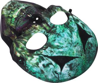 Cabilock Gruselige Halloween Cosplay Maske Schädelmotiv mit Elastischem Band Bequeme Passform Vielseitig für Karneval Festival Party und Bühnenauftritte Grüne 