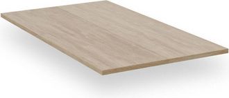 Blumfeldt Bearsdon Plateau de table en bois - plateau durable, 140 x 80 cm, résistant aux rayures & à la chaleur, idéal pour table à manger - finition teck